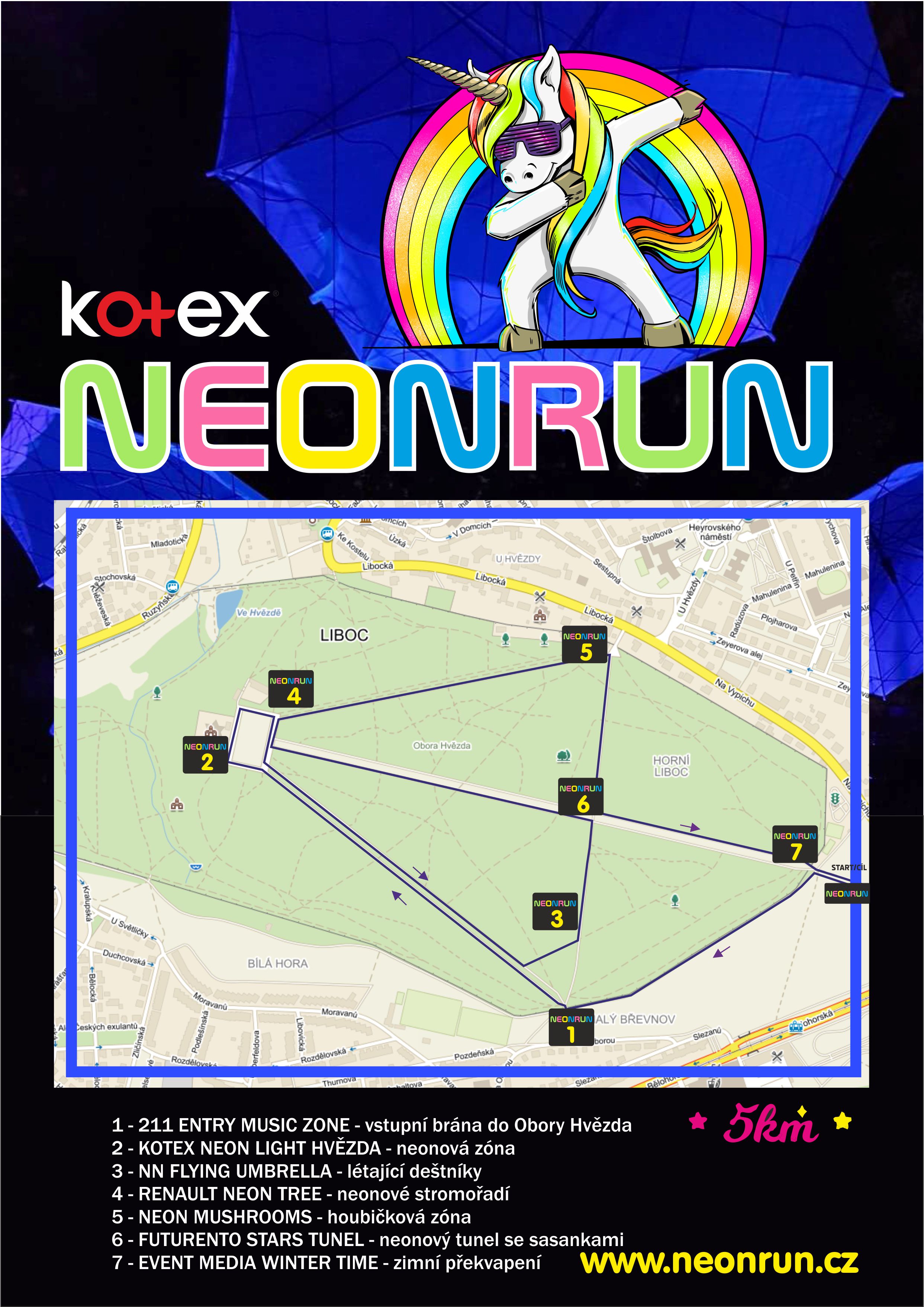 Propozice - KOTEX NEON RUN RUN PRAHA - NeonRUN zážitkový běh